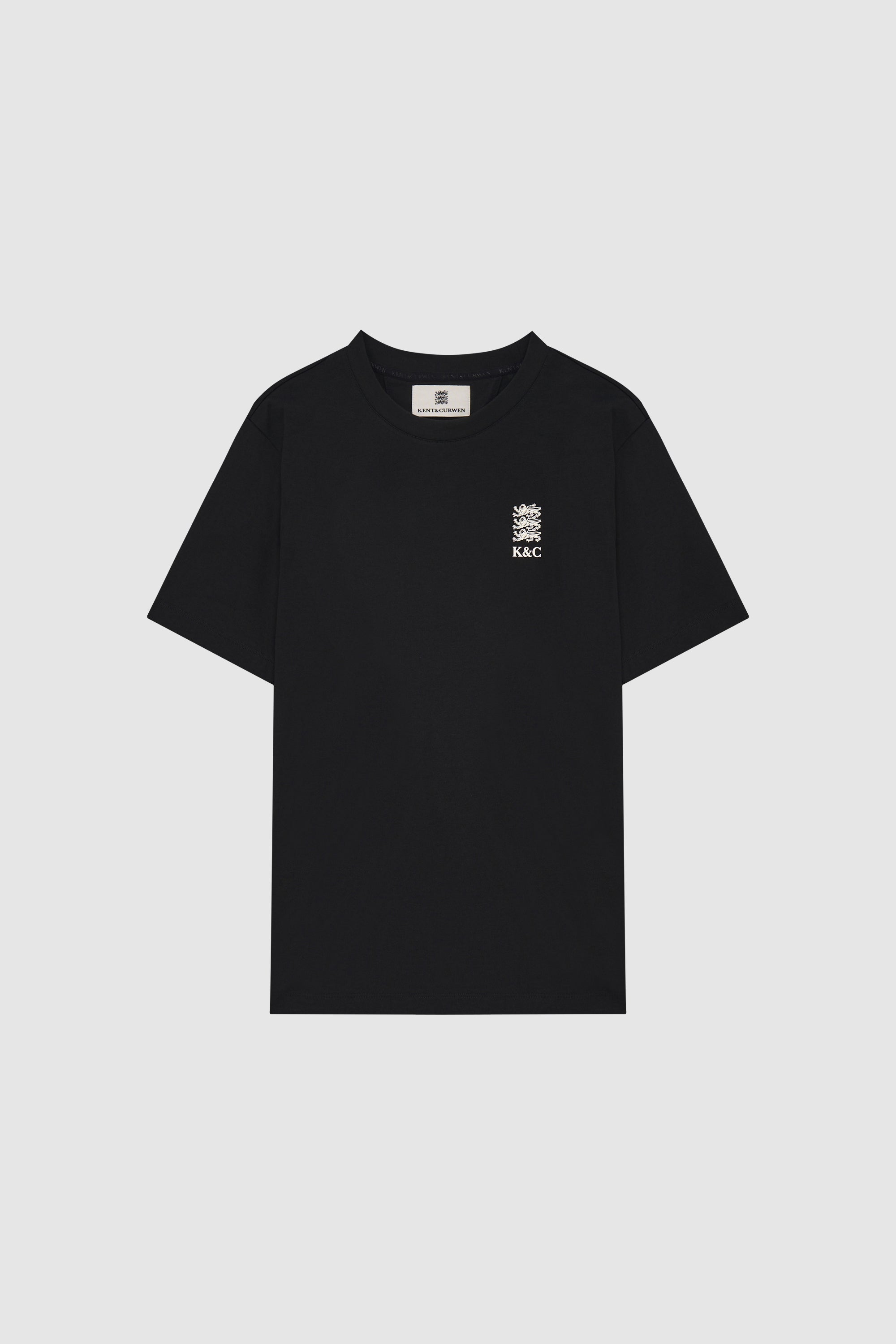Black Stretch-Cotton Jersey Crewneck T-Shirt | KENT&CURWEN